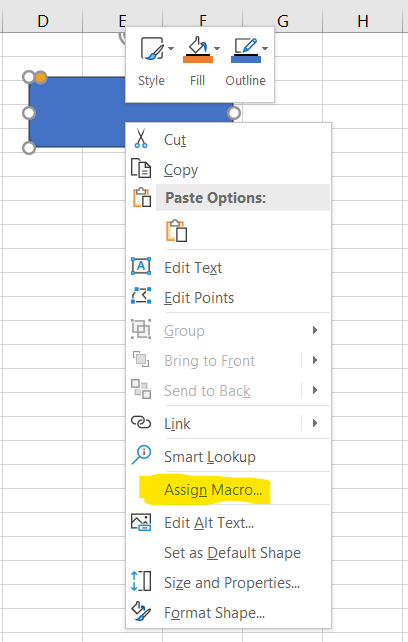 How to start a macro with a button - Easy Simple Smart