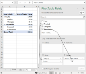 Multi-Level Row Pivot Table - Easy Simple Smart