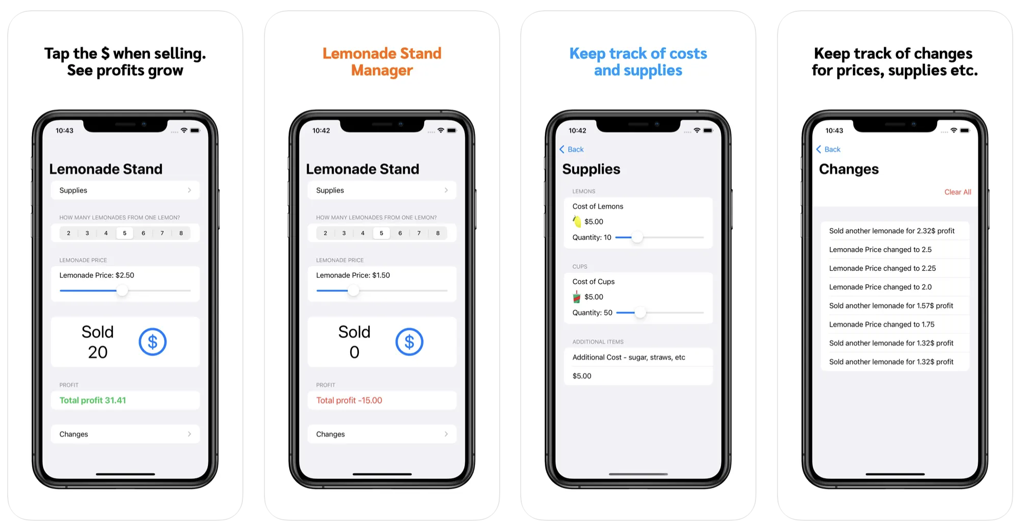 Lemonade Stand – A Fun Business App for Kids!